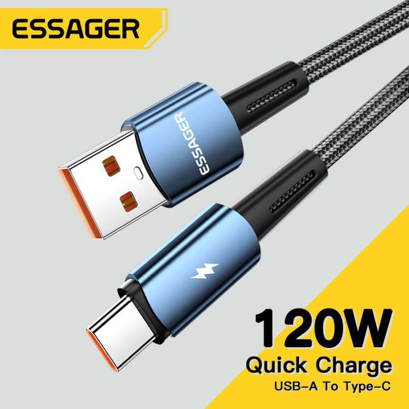 Jual Essager Kabel Charger Usb To Type C Fast Charging 120w Cable Oppo ...