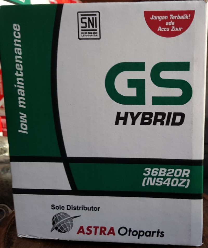 Promo Accu Gs Hybrid Ns40z | Aki Basah Diskon 17% Di Seller Golden ...