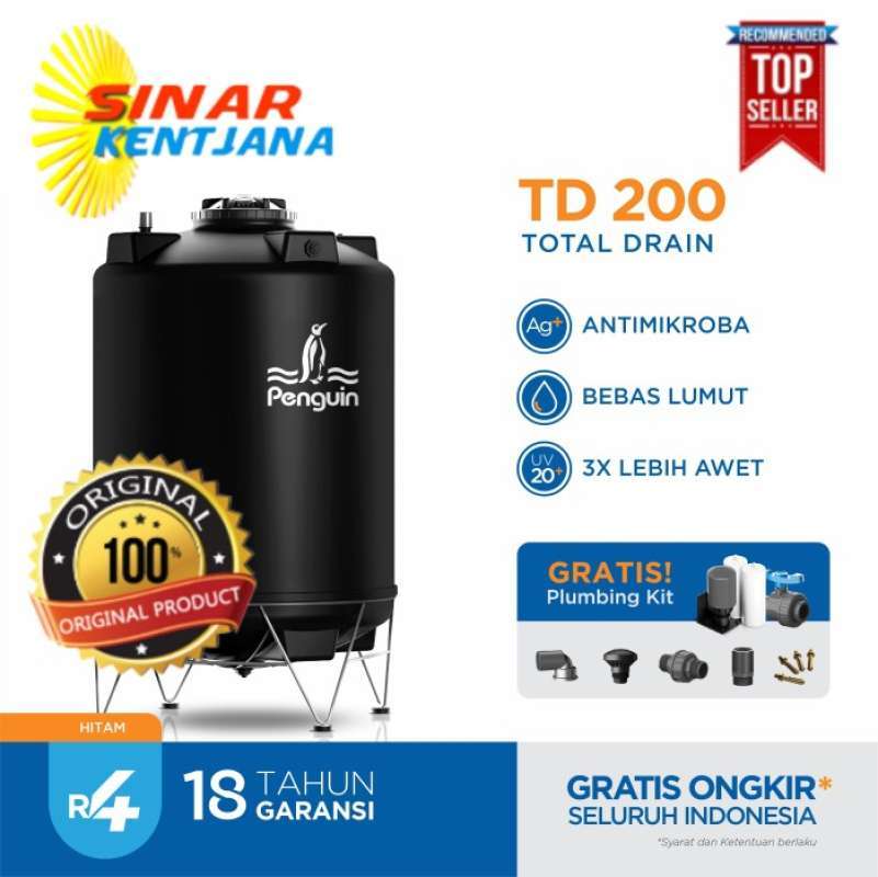 Promo Penguin Tangki | Toren | Tandon Air TD 200 2000 liter Diskon 23% ...
