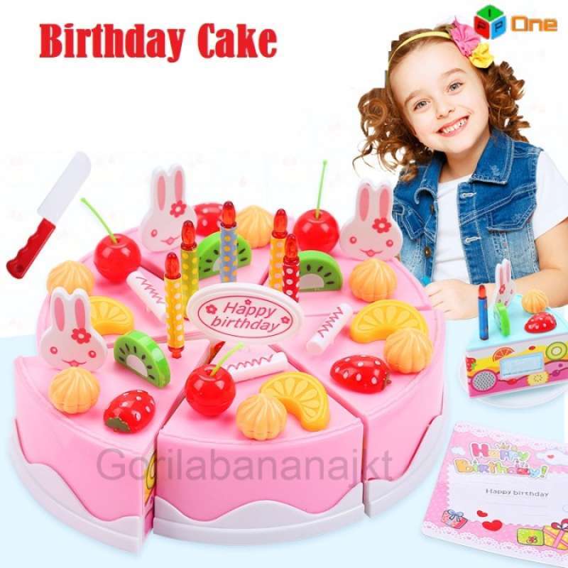 Promo Mainan Birthday Cake kue ulang tahun Anak UKURAN LEBIH BESAR isi ...