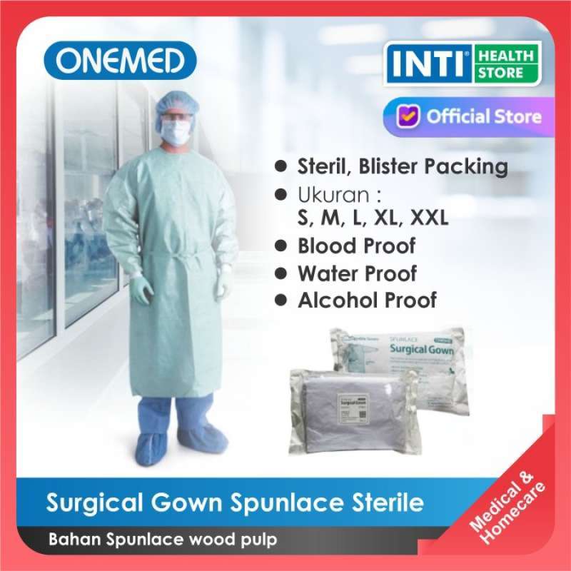 Promo Onemed | Surgical Gown Spunlace Sterile | Baju Operasi | Apd ...