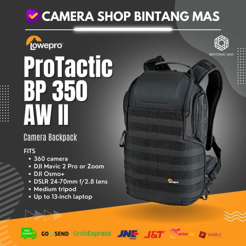 Promo Lowepro ProTactic BP 350 AW II Camera and Laptop Backpack Diskon ...