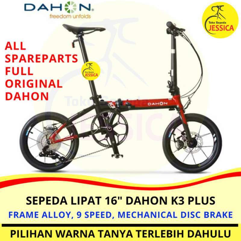 Jual sepeda lipat 16 dahon k3 plus di Seller Sariahh Shop - Wanasari ...