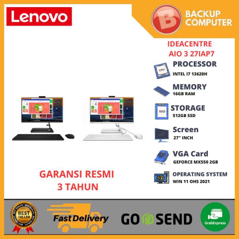 Jual Lenovo Aio Ideacentre Aio 3 27iap7 - F0gj00jwid / F0gj00jxid - Black Di Seller Backup ...