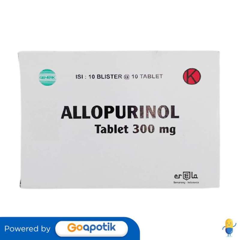 Jual Allopurinol Erela 100 Mg Box 100 Tablet Di Seller Apotek Keluarga ...