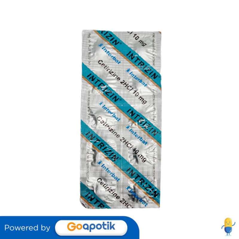 Jual INTRIZIN 10 MG STRIP 10 TABLET di Seller Apotek Ella Farma ...