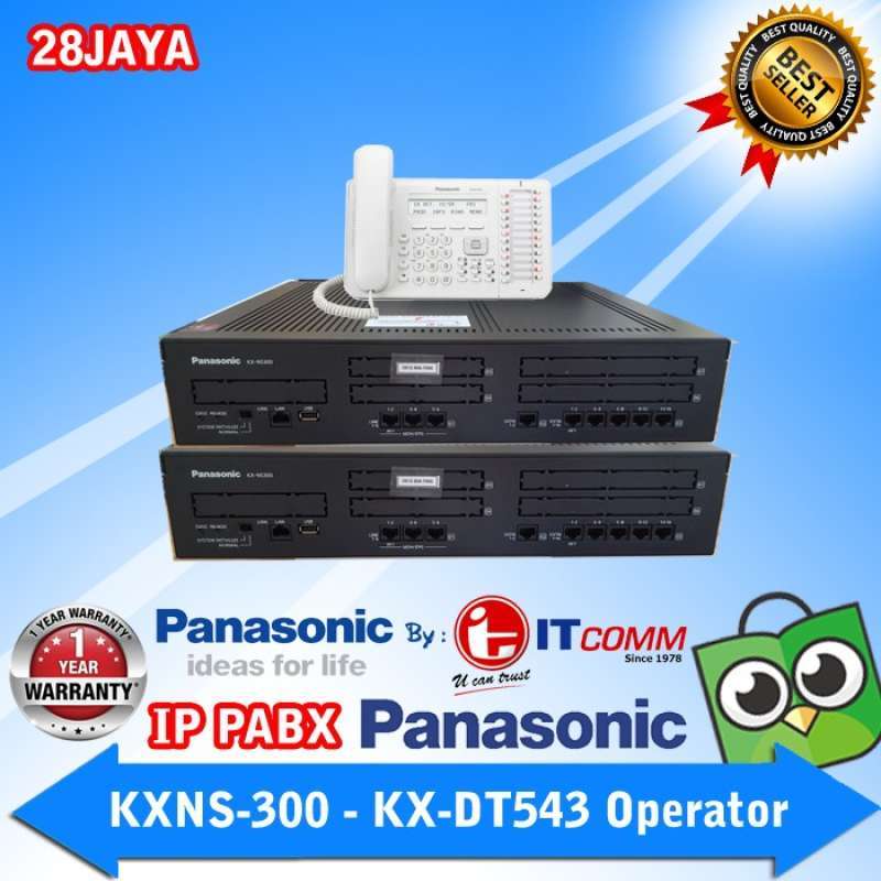 Jual Ip Pabx Panasonic Kx-ns300: 6 Ptt / 2 Ext Digital / 64 Ext + Operator Di Seller Elekto ...