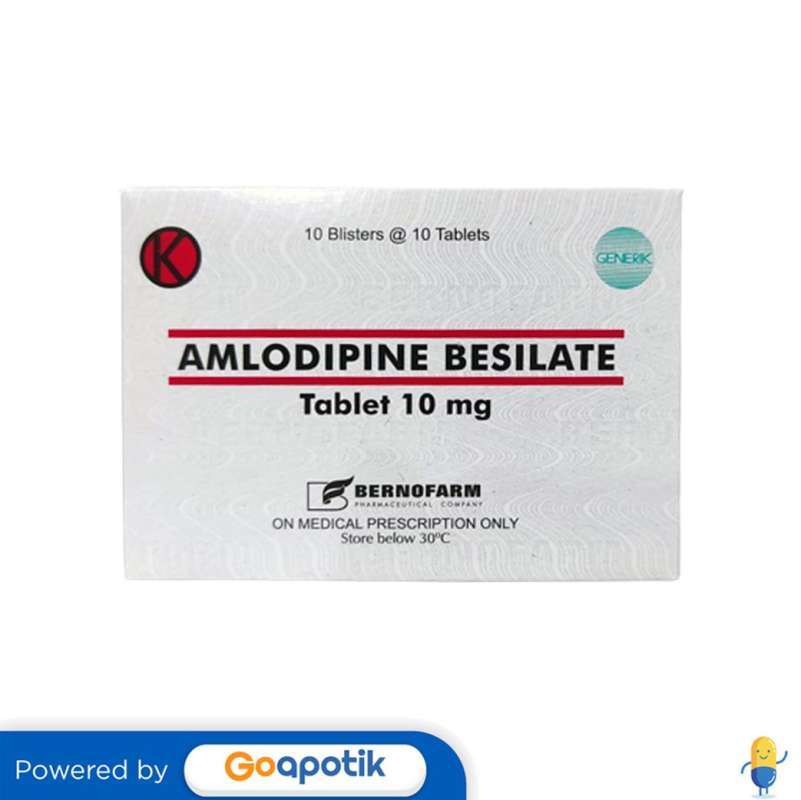 Jual Amlodipine Besilate Bernofarm 10 Mg Box 100 Tablet Di Seller ...