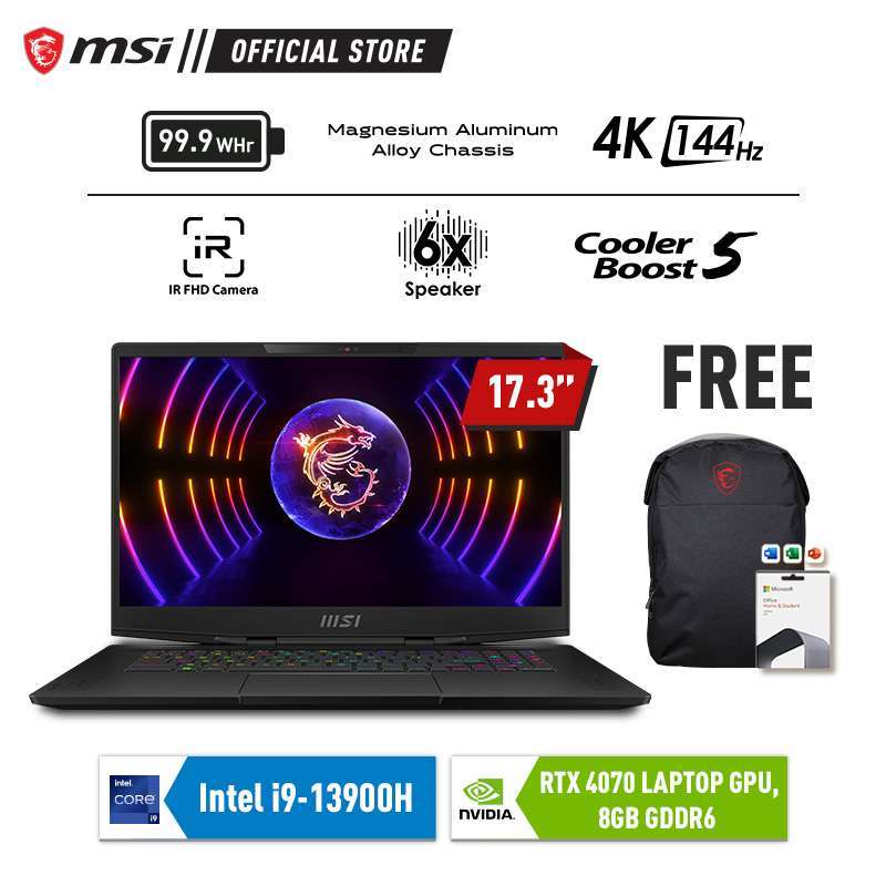 Jual MSI Stealth 17Studio A13VG 037ID i9-13900H RTX4070 17.3 UHD 144Hz ...