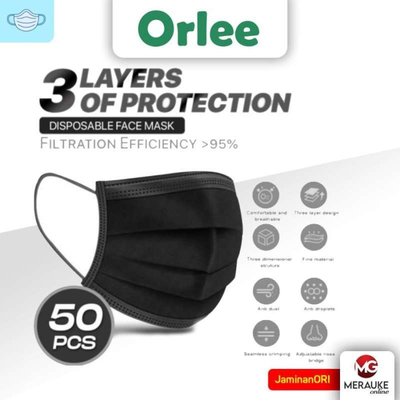 Jual Masker Orlee Earloop 3 Ply Box 50s Di Seller Merauke Online ...