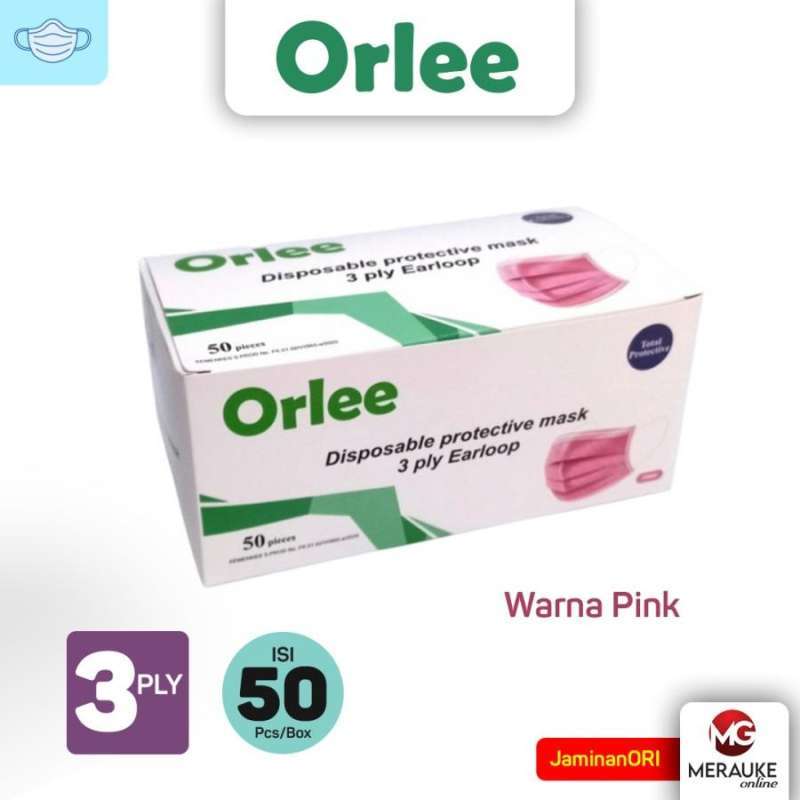 Jual Masker Orlee Earloop 3 Ply Box 50s Di Seller Merauke Online ...