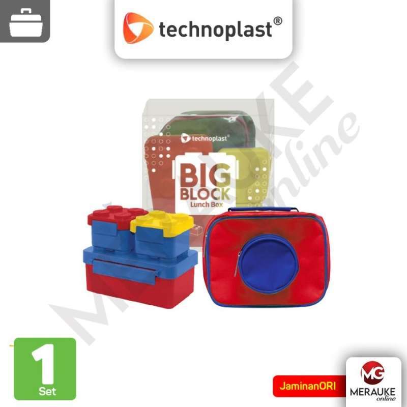 Jual TECHNOPLAST Big Block Lunch Box (Set Tempat Makan) di Seller ...