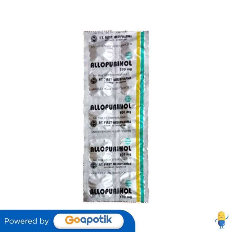 Jual ALLOPURINOL FIRST MEDIPHARMA 100 MG STRIP 10 TABLET di Seller Apotek Dharma Medika Badung ...