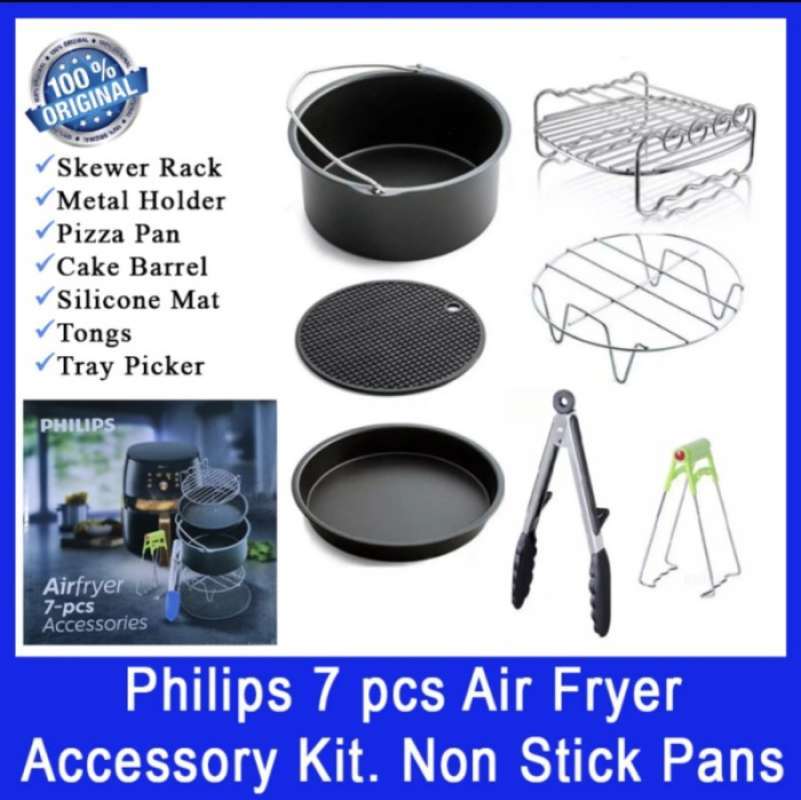 Jual Philips Airfryer Accessories 7pcs Original Air Fryer Pan Di Seller ...