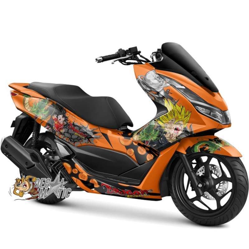 Jual Stiker Decal Full Body Motor Honda PCX 150 PCX160 Dragon Ball Z ...