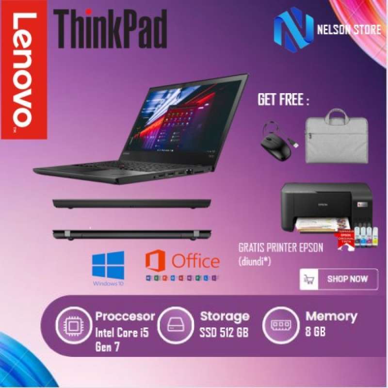 Promo Laptop Lenovo T470 Intel Core I5 Gen 7 Ram 16gb Ssd 1tb ...