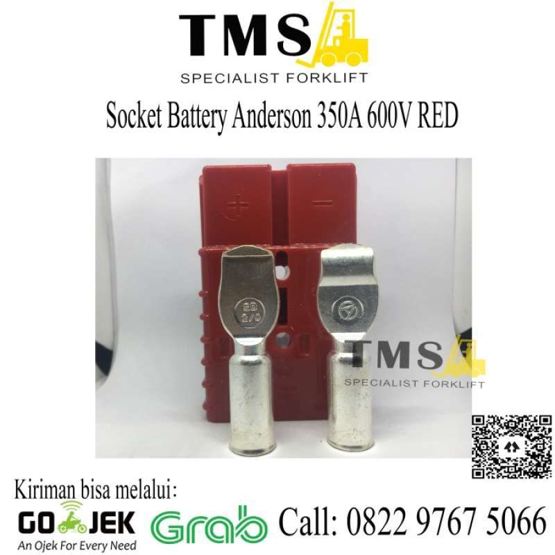 Promo Socket Battery Anderson 350A 600V RED FOR FORKLIFT Diskon 23% di ...