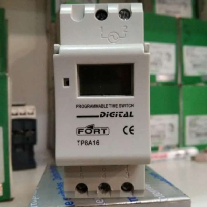 Promo Fort Digital Timer Tp8A16 / Din Rail Mounting Digital Timer 220 ...