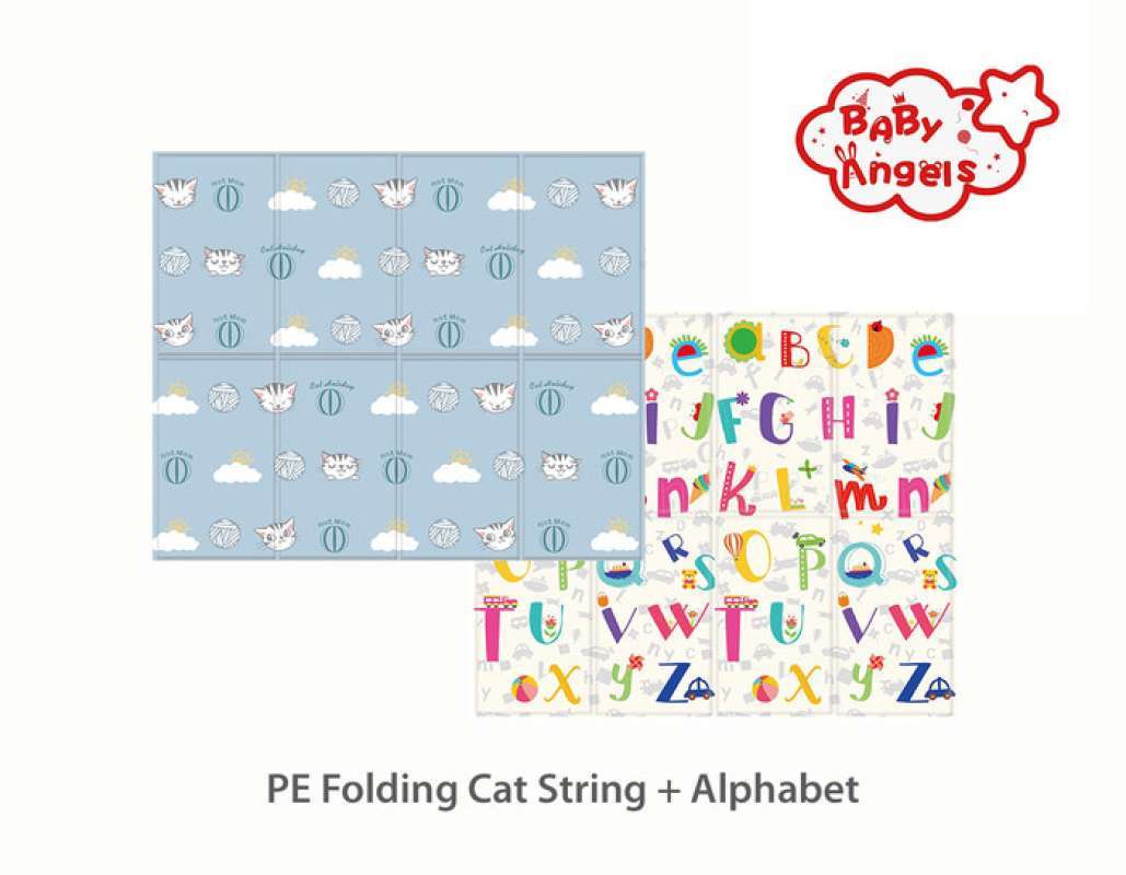 Promo Babyangels Fold - Alphabet+ Cat String Playmat Diskon 23% di ...