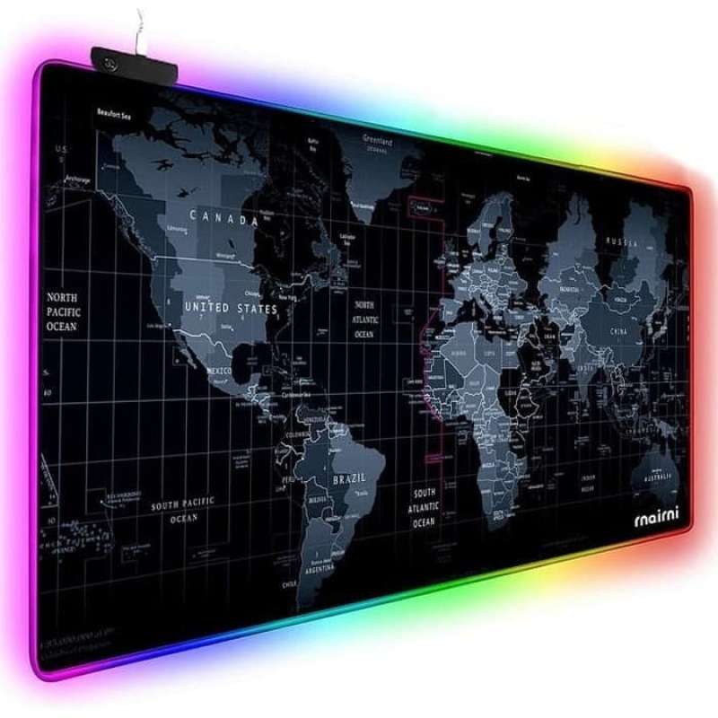 Promo Extra Large MAP RGB Gaming Mouse Pad for Gamer with LED Lightning ...