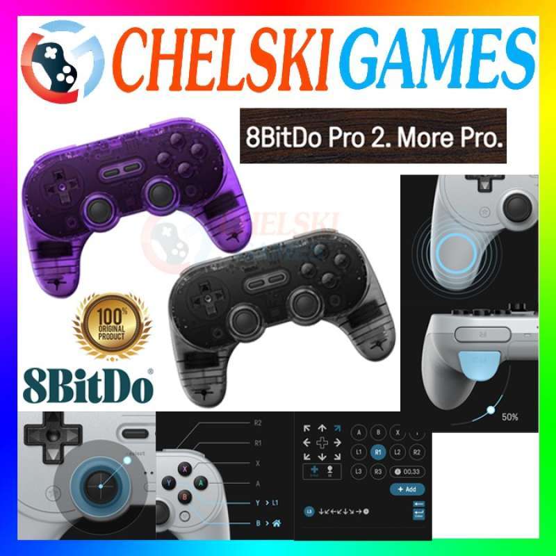 Promo 8bitdo Pro 2 / Pro2 Wireless Gamepad Switch PC Android MacOs Joystick Diskon 23% di Seller ...