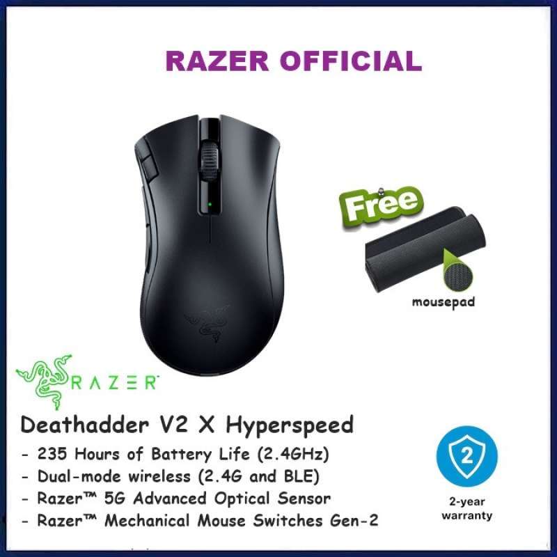 Promo Razer DeathAdder V2 X HyperSpeed Wireless Gaming Mouse Death ...