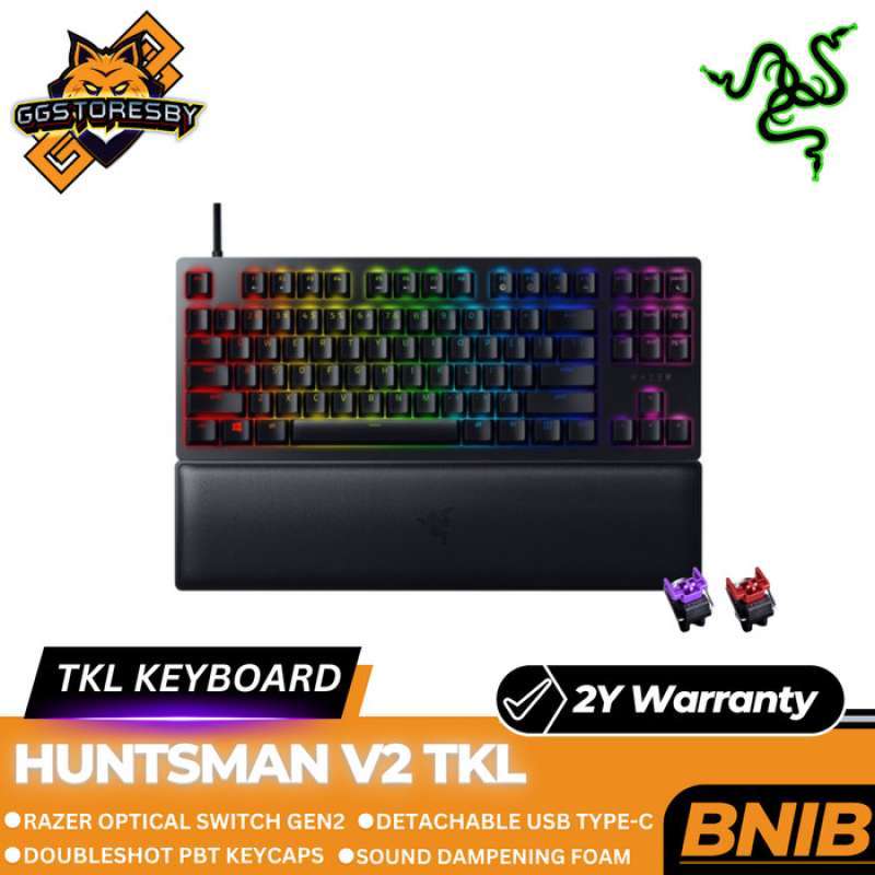 Promo RAZER HUNTSMAN V2 TKL OPTICAL Mechanical Gaming Keyboard Diskon ...