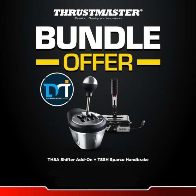 Promo Thrustmaster TH8A Shifter Add-On + TSSH Sparco Handbrake Mod For ...