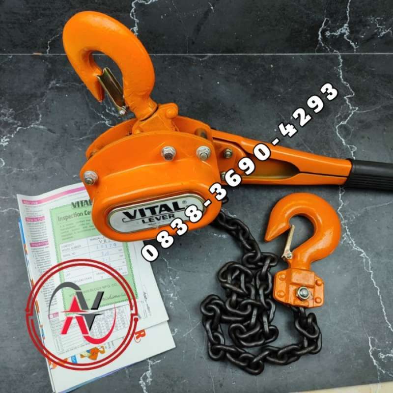 Promo Vital Lever Block 1.6 Ton × 1.5 Meter Alat Angkut Manual Diskon ...
