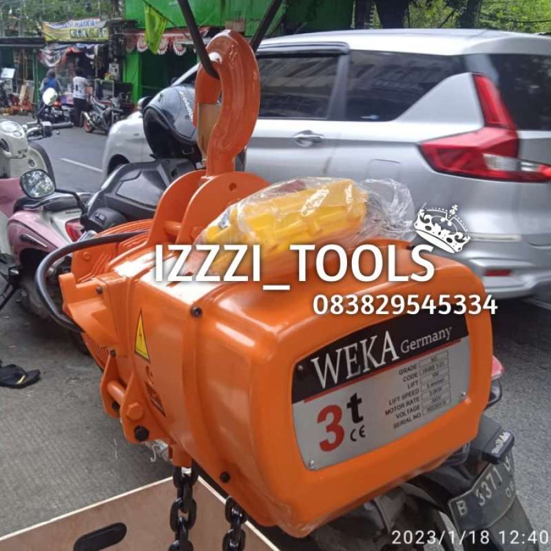 Promo Chain hoist electrik 3 ton X 12 meter WEKA katrol listrik 380 ...