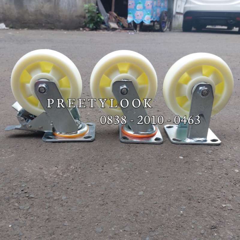 Promo Roda Troli 4 Nylon Roda Handtruck Roda Troly Sagenwrek Heavy Duty ...