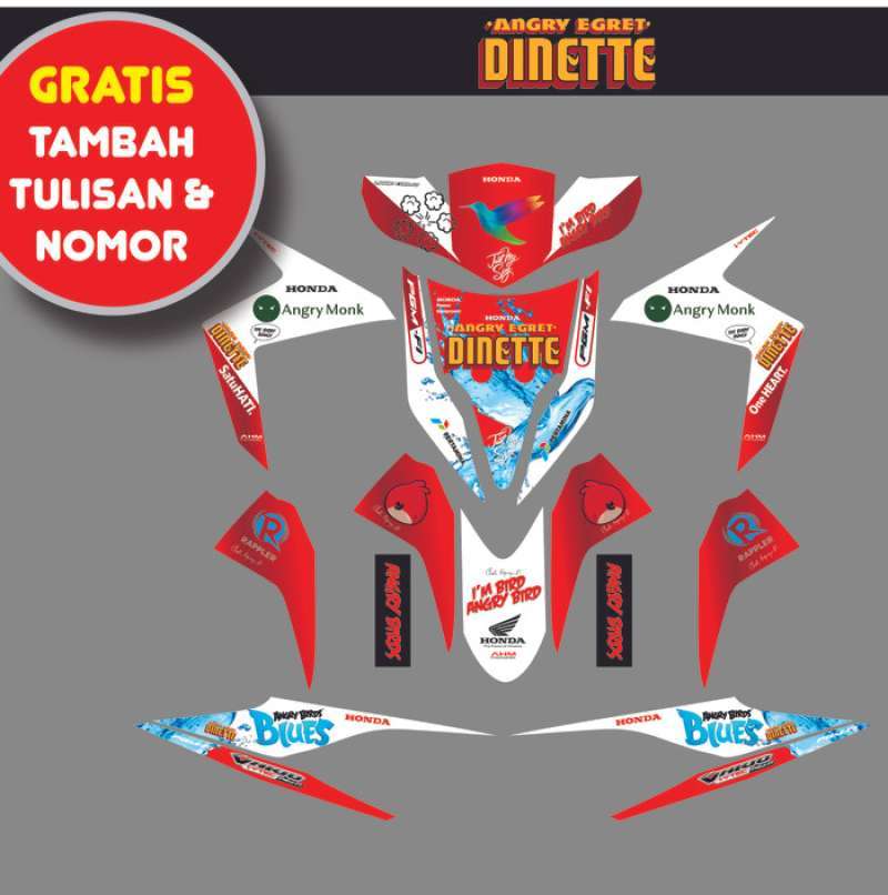 Promo Sticker Striping Decal Stiker Motor Honda Vario Full Custom ...