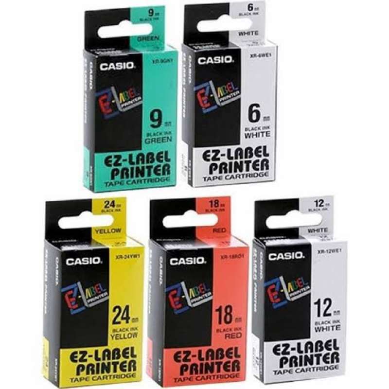 Promo Casio EZ-Label Printer Tape Cartridge Diskon 23% di Seller ...