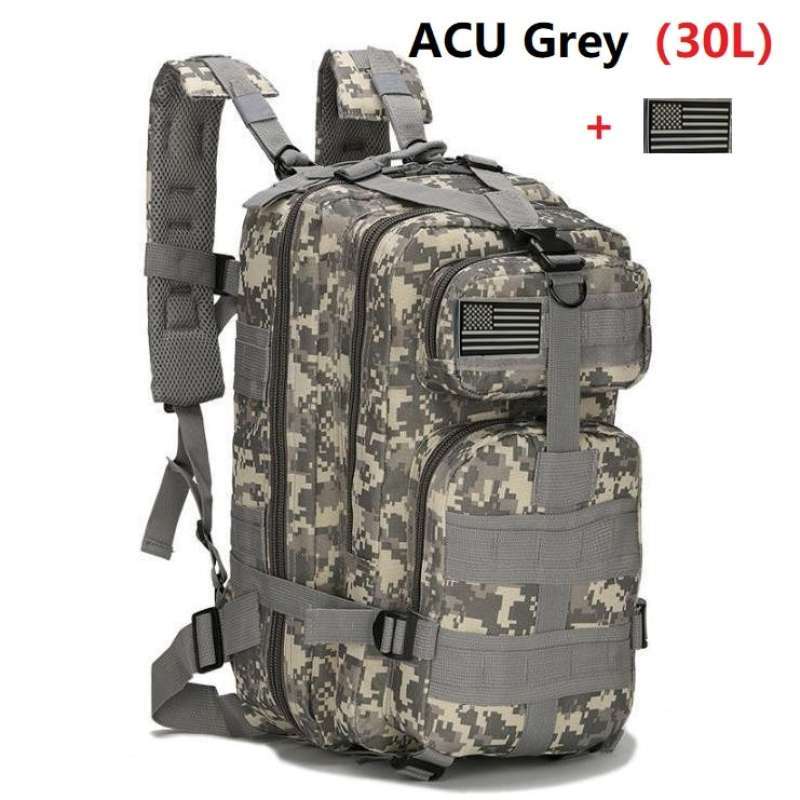 Promo 30L;/50L Large Capacity Men Army Military Tactical Backpack 3P Softback Outdoor Waterproof ...
