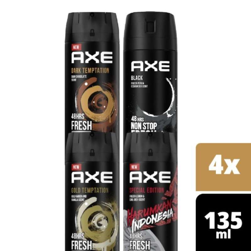 Jual Axe Deodorant Body Spray Pria - Best Collection di Seller TRASALE ...