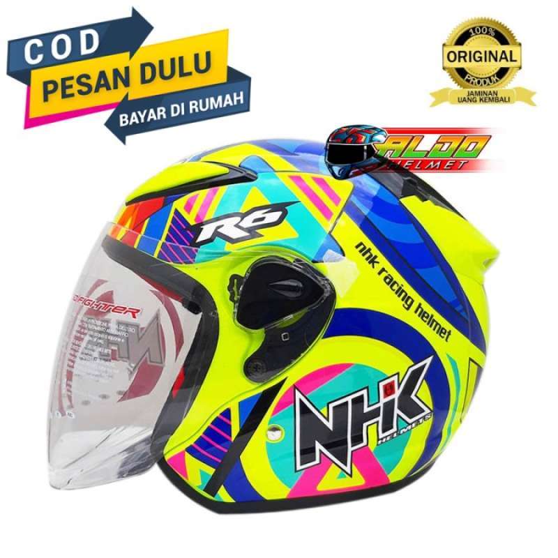 Promo Nhk Ori R-6 | Helm Nhk R6 Pigment Yellow Fluo | Nhk Helmet Sni ...