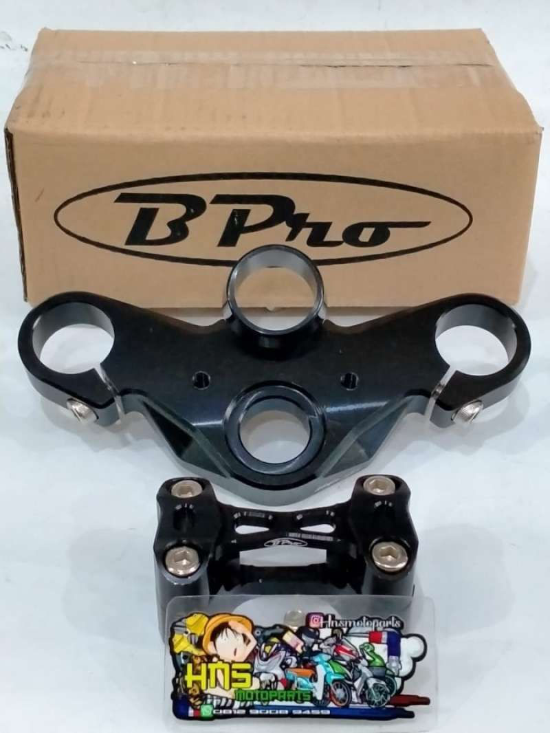 Promo Triple Clamp Segitiga Atas Bpro Ninja 150 Ss Hitam Diskon 23% di Seller Indah Auto Care ...