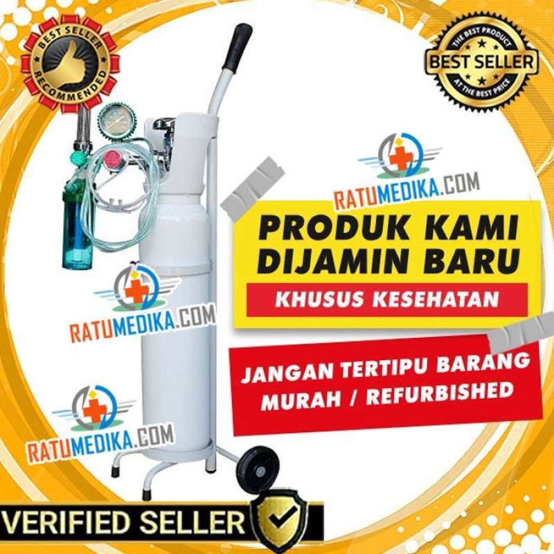Promo Tabung Oksigen 1 M3 Komplit (tabung, Troly,regulator,selang) Diskon 17% Di Seller Mahanani ...