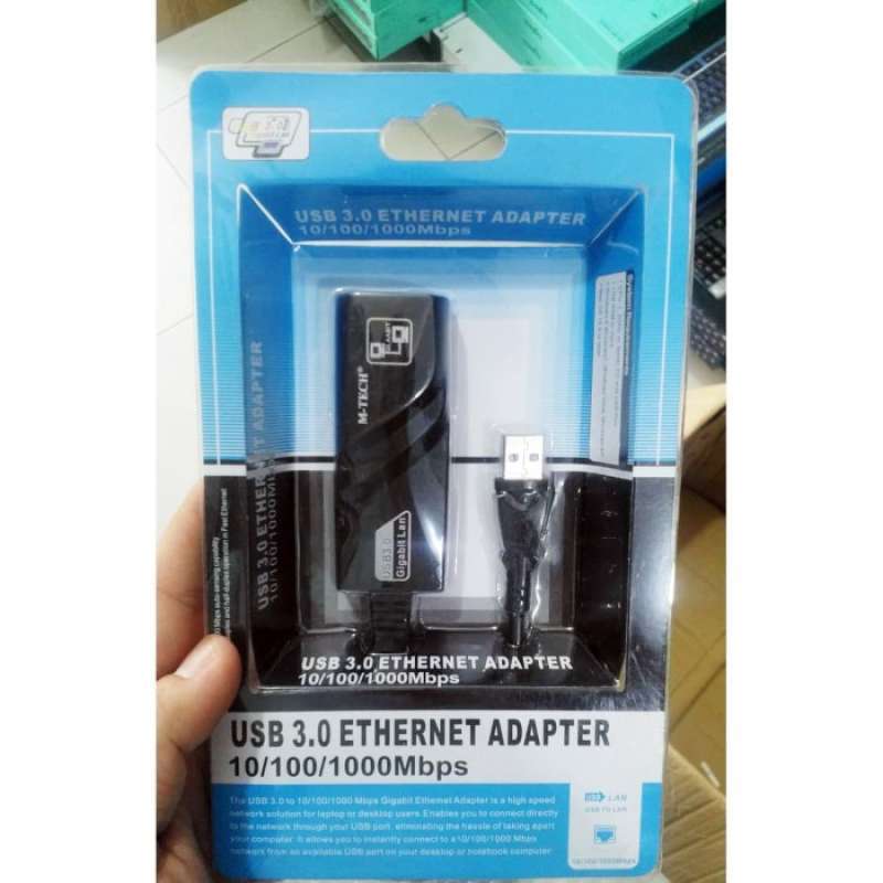 Promo USB 3.0 ethernet adapter 10/100/1000Mbps Usb to lan gigabit M-Tech Diskon 23% di Seller ...