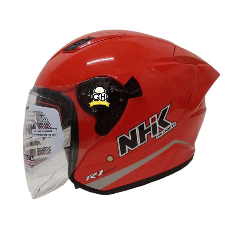 Promo Helm / Nhk / Helm Nhk R1 / Helm Nhk R1 Max Solid Red Glossy ...