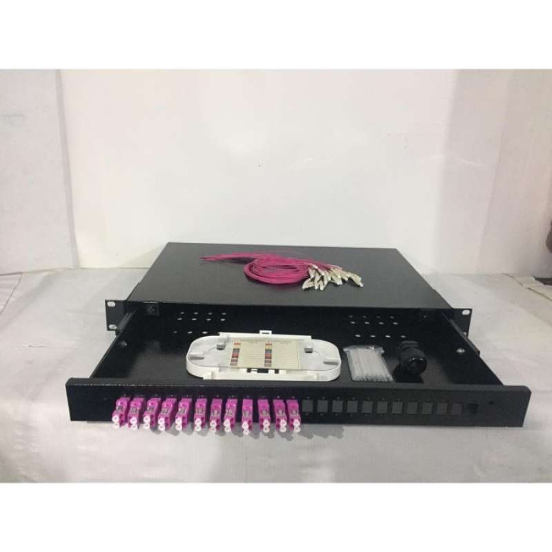 Promo OTB rack LC 24core multimode OM4 lengkap pigtail/ ODF LC 24core ...