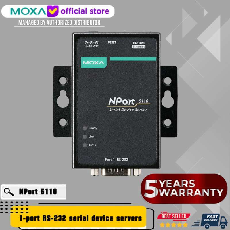 Promo Moxa Nport 5110 Series 1-port RS-232 serial device servers Diskon 23% di Seller Hexana ...