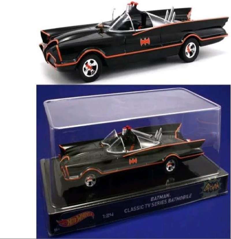 Promo Diecast Batman Batmobile TV Series Classic 1/24 Hot Wheels Diskon ...