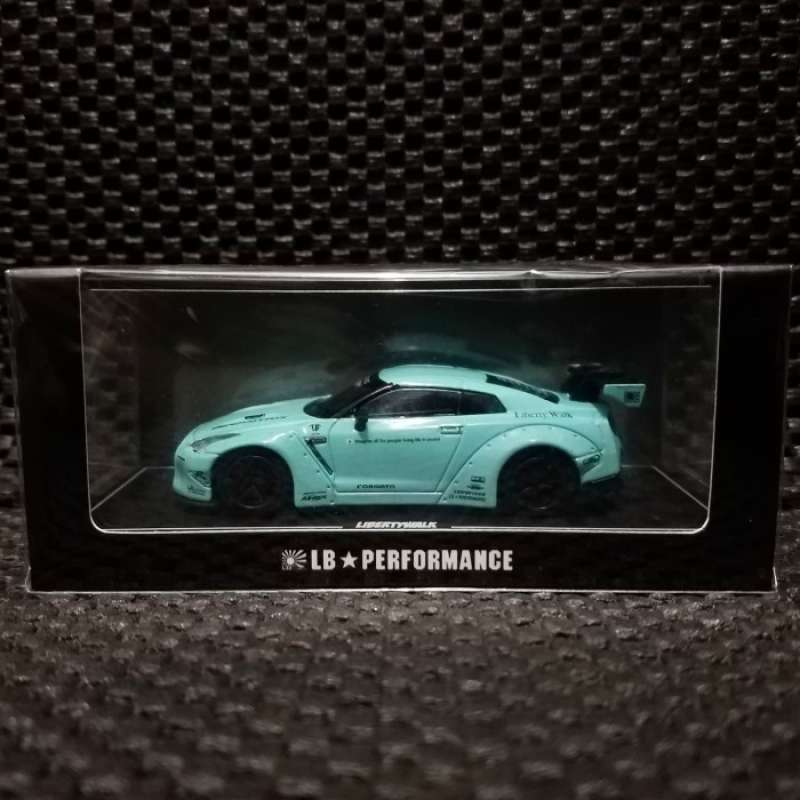 Promo Mini gt LB Performance Nissan GTR R35 Wing Tail Tiffany Blue LB ...