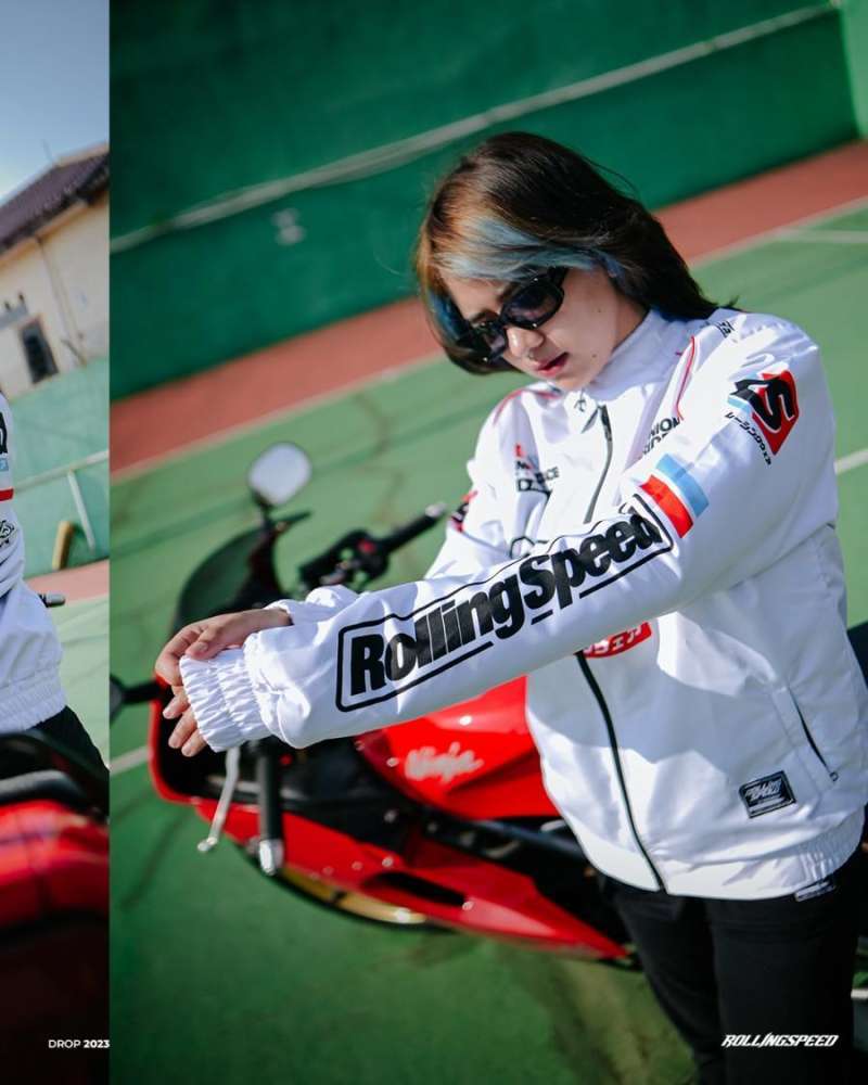 Jual Rollingspeed Nascar Jacket Class White | Jaket Motor Putih di Seller Rolling Speed Official ...