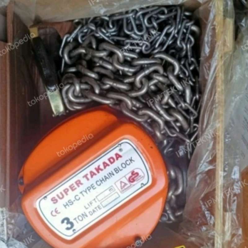 Promo CHAIN BLOCK - TEKEL 3ton x 10meter Super Takada Diskon 23% di ...