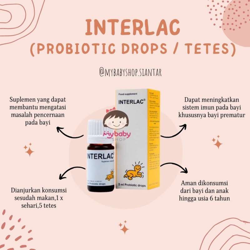 Jual Interlac Probiotic Drops (tetes) / Probiotic Pencernaan Di Seller ...