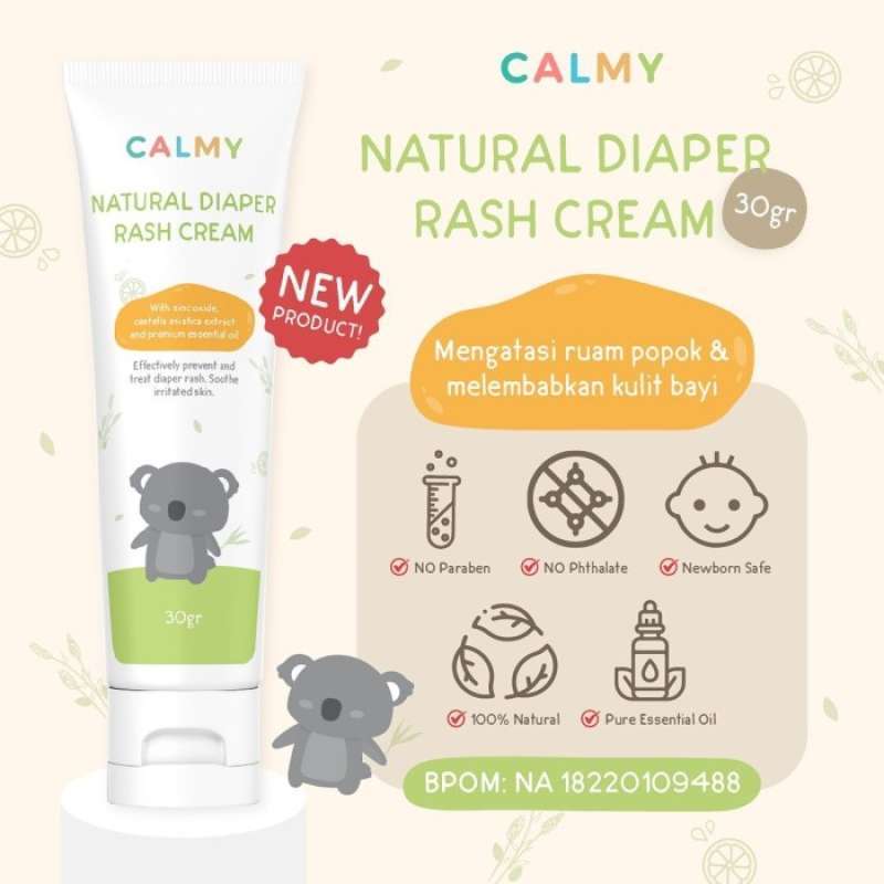 Promo Calmy Natural Diaper Rash Cream 30 G / Mengatasi Iritasi Kulit ...