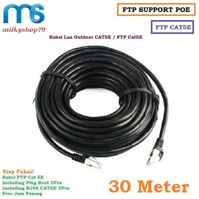 Promo Ftp 30 Meter Kabel Lan Outdoor Ftp Cat5E 5 Cat 5E Ftp 30 Meter ...