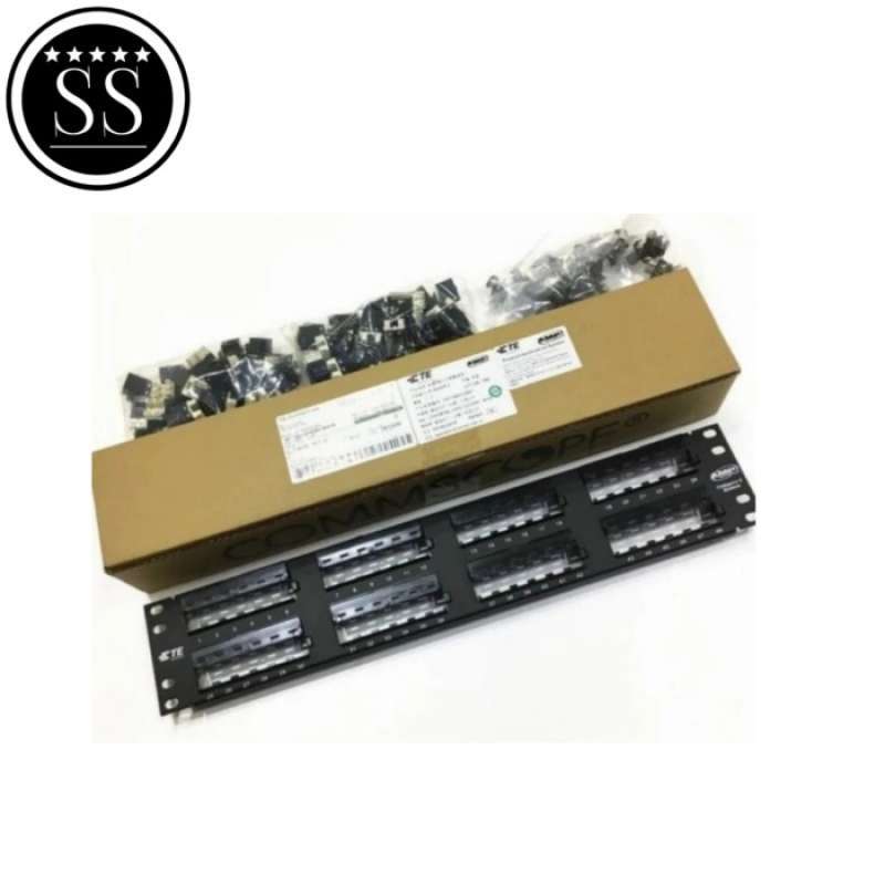 Promo Patch Panel Cat6 48 Port +Modullar Cat6 Commscope/Amp Cat6 Diskon ...